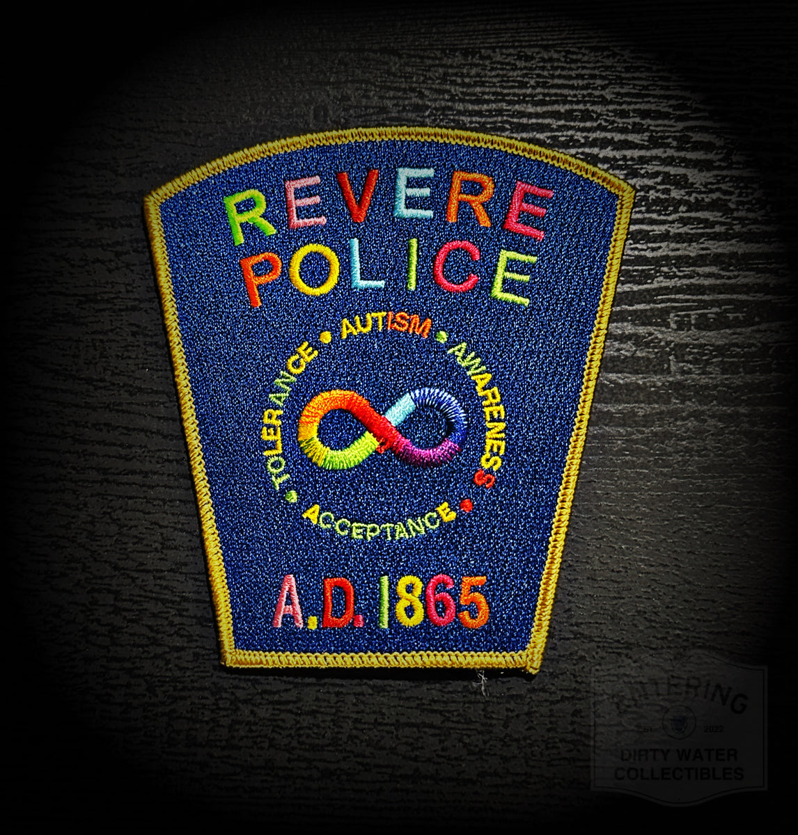 Revere Police Department MA Autism Acceptance Embroidered Patch – Dirty Water Collectibles
