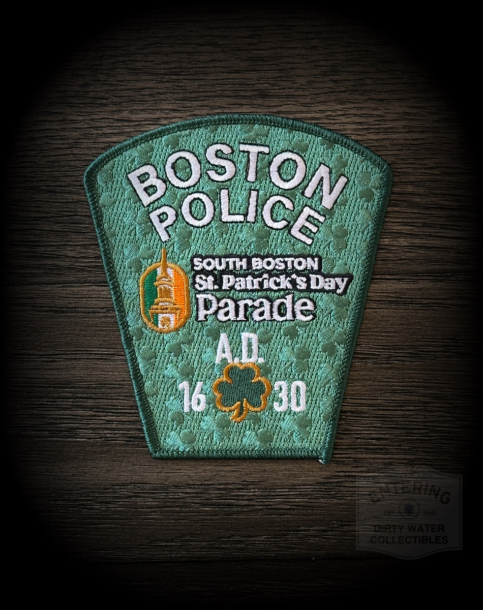 Boston Police St Patrick’s Day Parade Patch – Dirty Water Collectibles