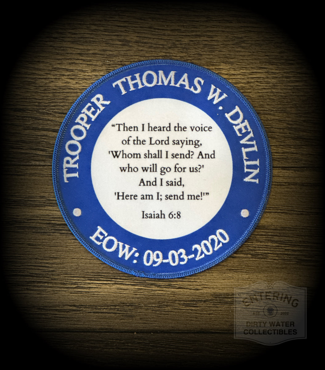 Trooper Thomas W. Devlin Scholarship Fund Patch – Dirty Water Collectibles