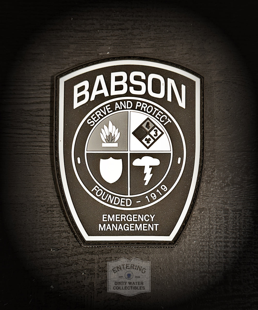 Babson College PD Subdued Emergency Management Patch PVC – Dirty Water ...