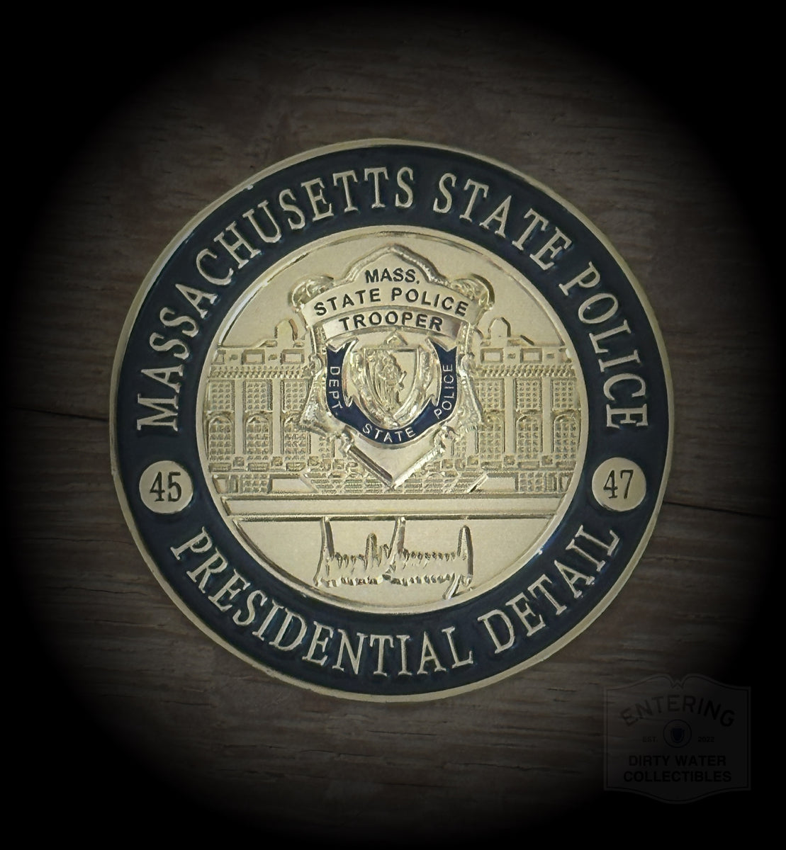 Massachusetts State Police Presidential Detail Coin – Dirty Water ...