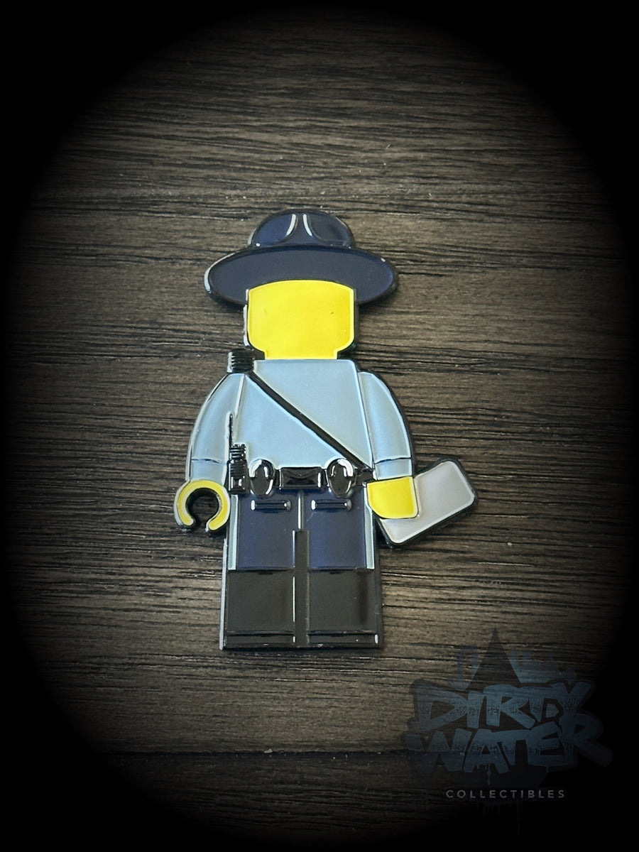 Mass State Police LEGO inspired Challenge Coin – Dirty Water Collectibles