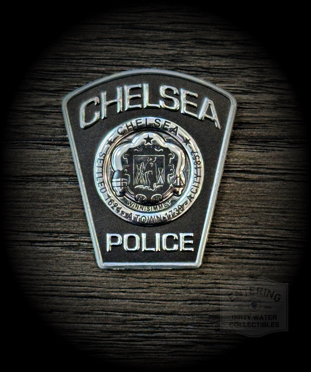 Chelsea MA Police Flex Hat Badge – Dirty Water Collectibles