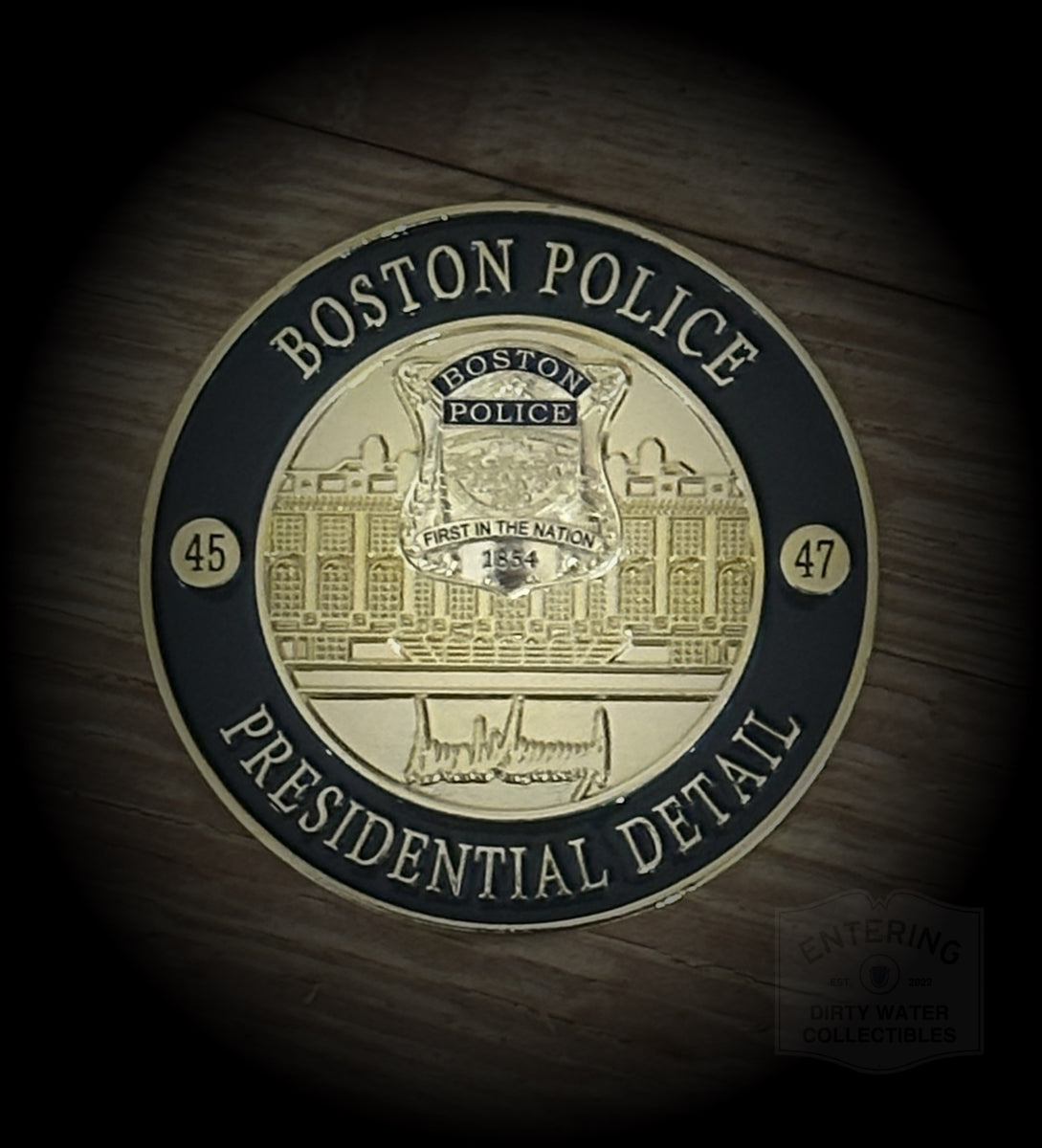 Boston Police Presidential Detail Coin – Dirty Water Collectibles