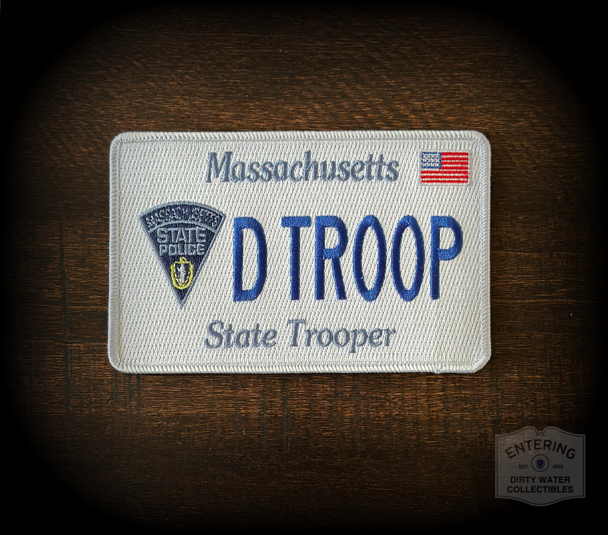 Massachusetts State Police License Plate Series D Troop – Dirty Water ...