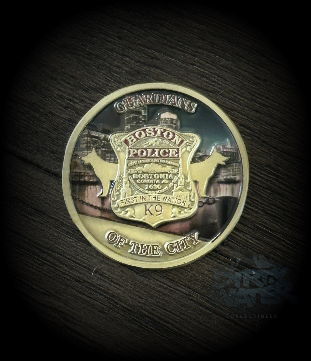 Boston Police K-9 unit Coin – Dirty Water Collectibles