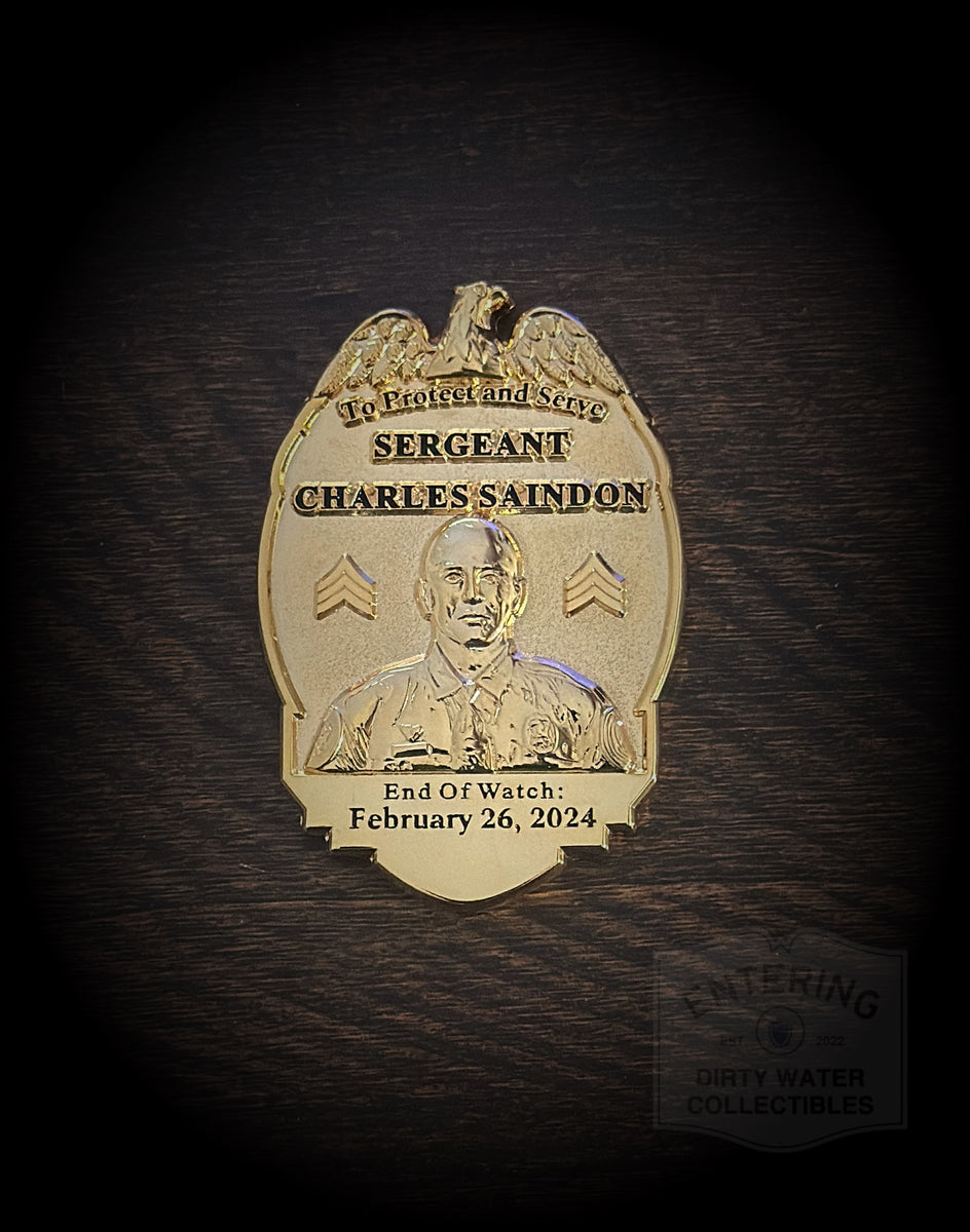 Sergeant Saindon Lawrence Police Memorial Coin – Dirty Water Collectibles