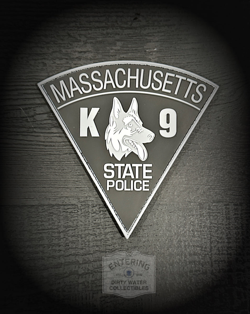 Massachusetts State Police K9 Unit PVC patch – Dirty Water Collectibles